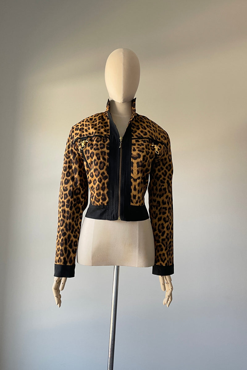 Vintage 1980s Leopard Print Bomber Jacket | M/L – Mill Street Vintage